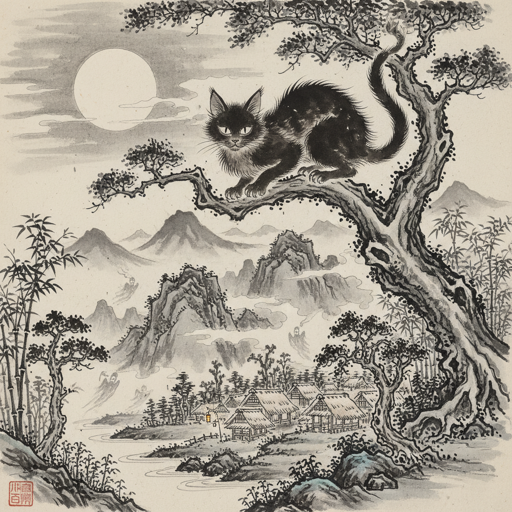 Nekomata: Japanese Folklore Encyclopedia Entry